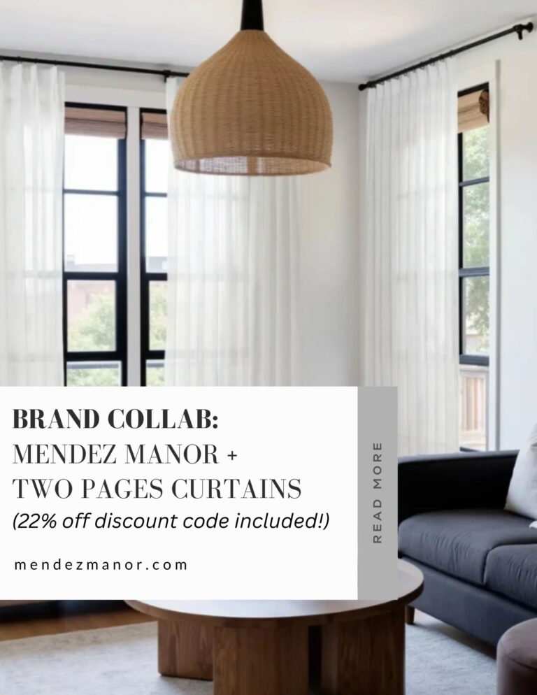 Brand Collaboration With Two Pages Curtains + 22% Off! - Mendez Manor
